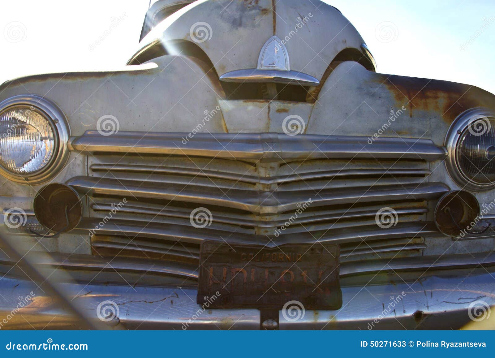 Old rusty classic car stock image. Image of aged, classic - 50271633