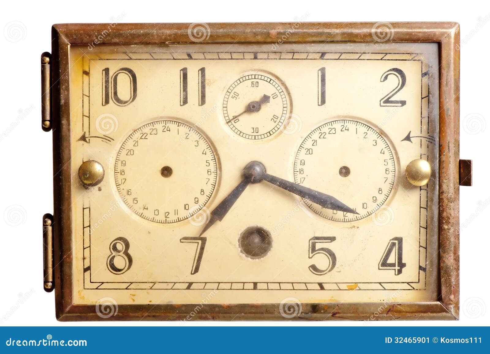 Old Rusty Clock of the Last Century Stock Image - Image of minute ...