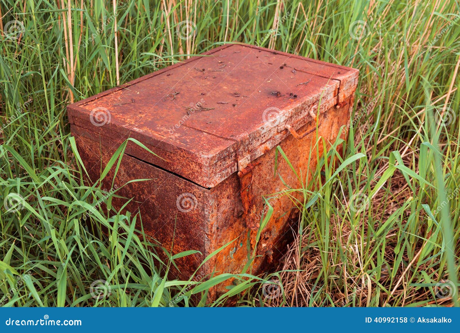 Old rusty closed chest stock photo. Image of valuable - 40992158