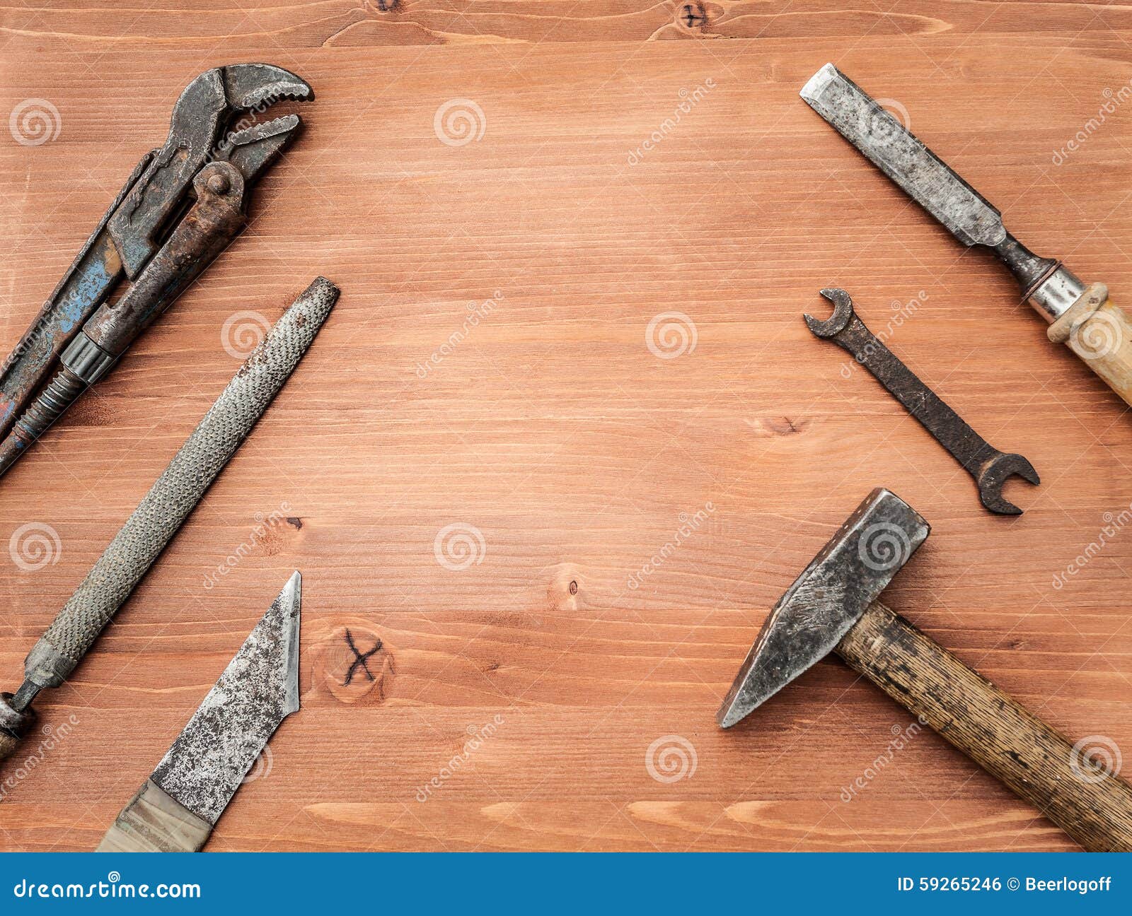 Old Rusty Construction Instruments Stock Photo - Image of industry ...
