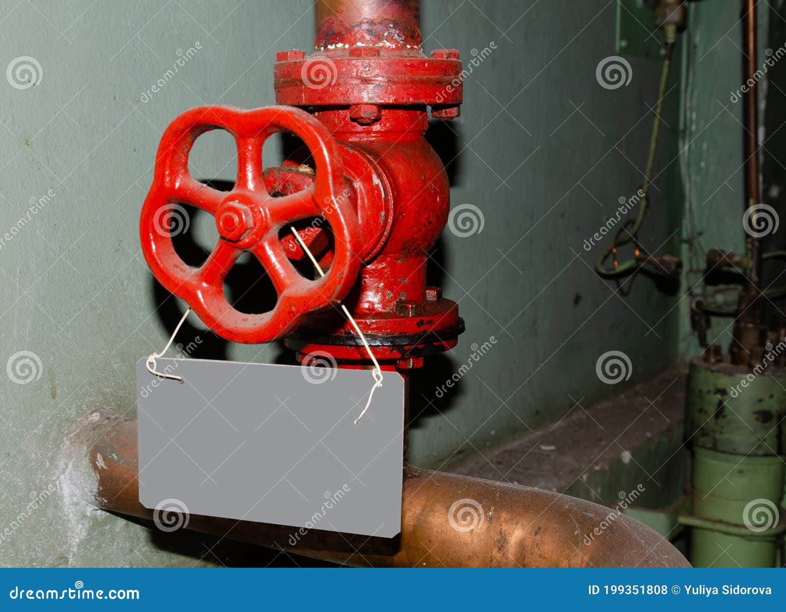 Old Rusty Control Equipment, the Old Red Valve Can Serve As a Relic ...