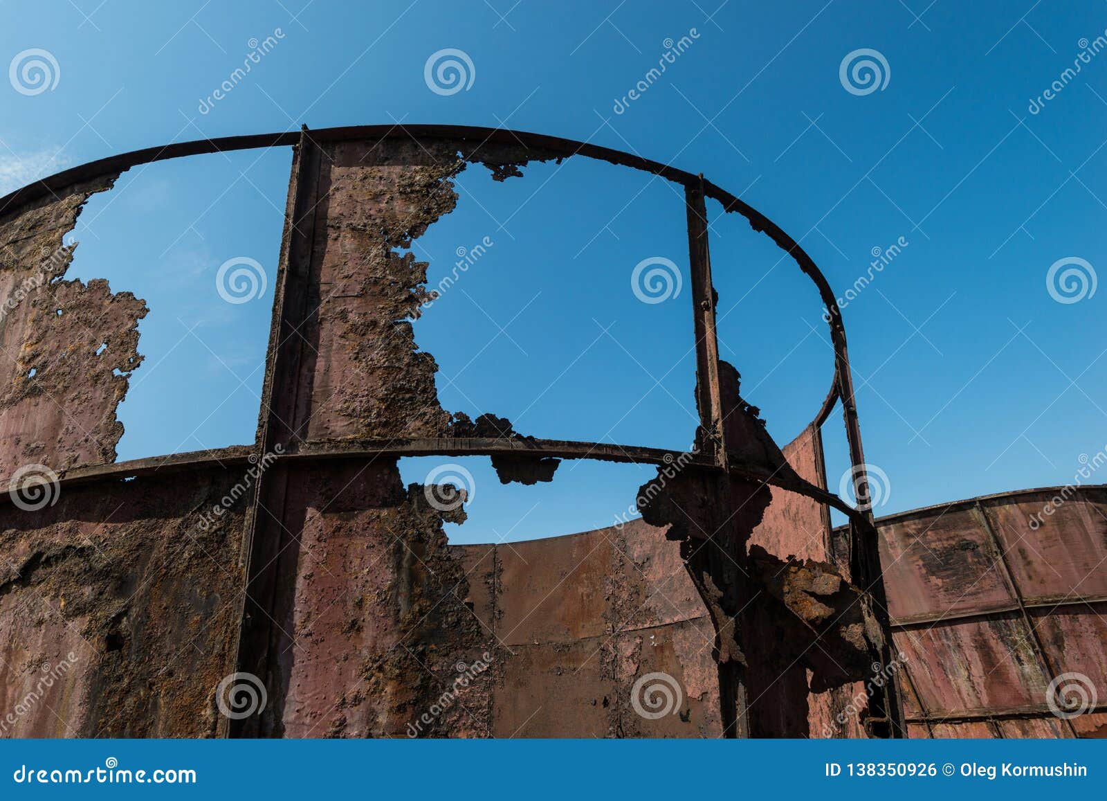 Old and Rusty Cooling Tower Stock Photo - Image of outdoors ...
