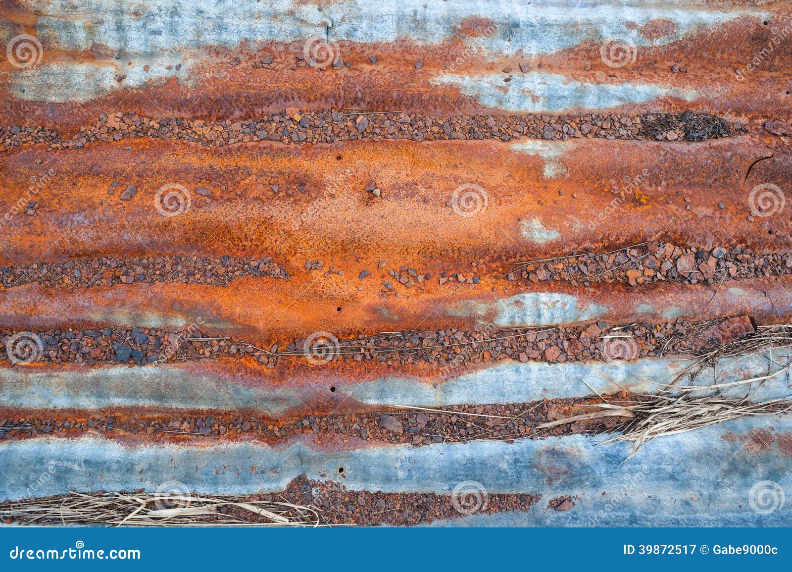 Old Rusty Corrigated Iron Background Texture Stock Image - Image of ...