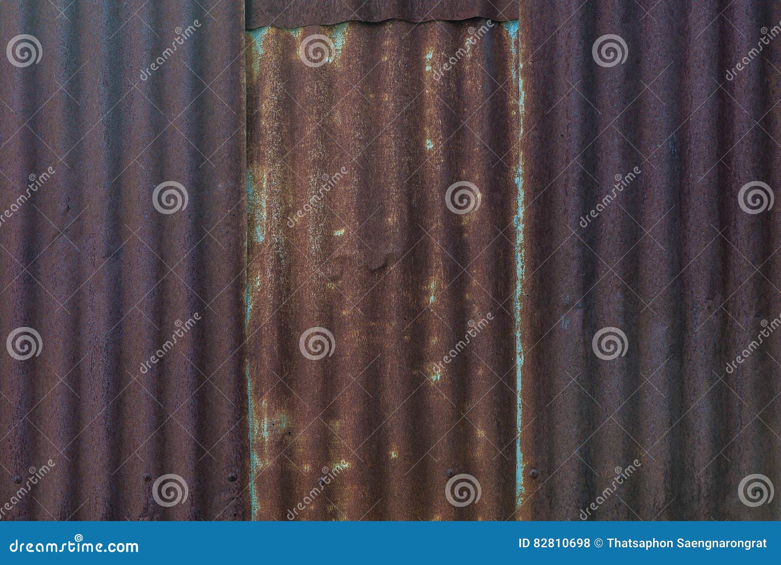 Old Rusty Corrugated Tin Zinc Metal Wall. Stock Photo - Image of fence ...