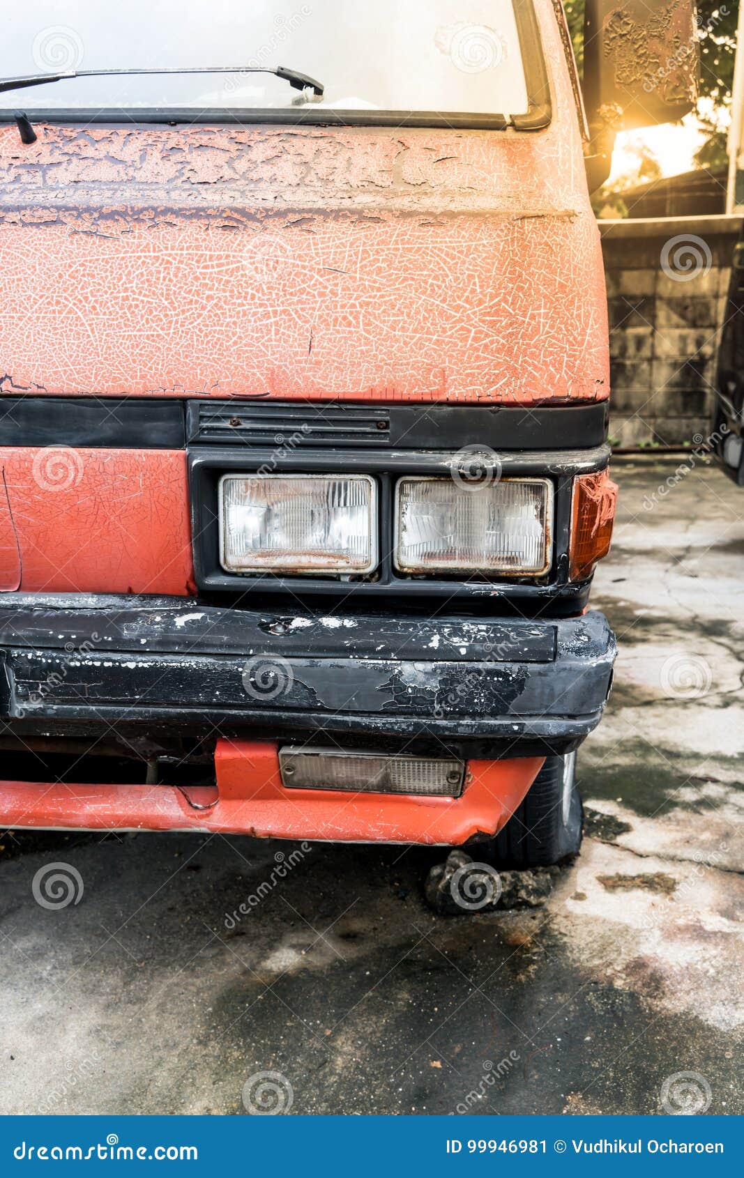 Old Rusty and Crack Dead Car Stock Image - Image of rural, dangerous ...