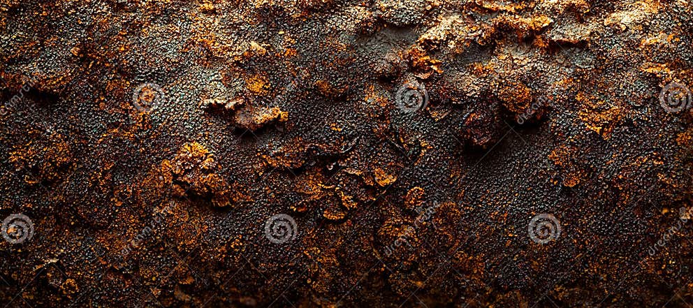 Old Rusty Cracked Iron Wall Texture Background Stock Illustration ...