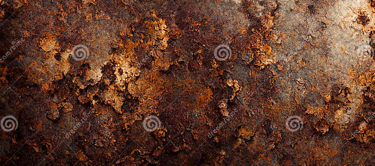 Old Rusty Cracked Iron Wall Texture Background Stock Illustration ...