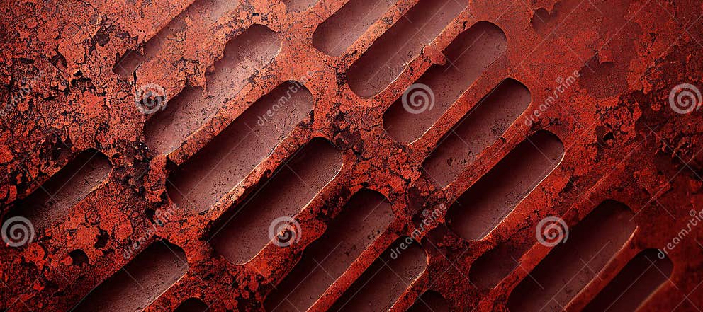 Old Rusty Cracked Iron Wall Texture Background Stock Illustration ...