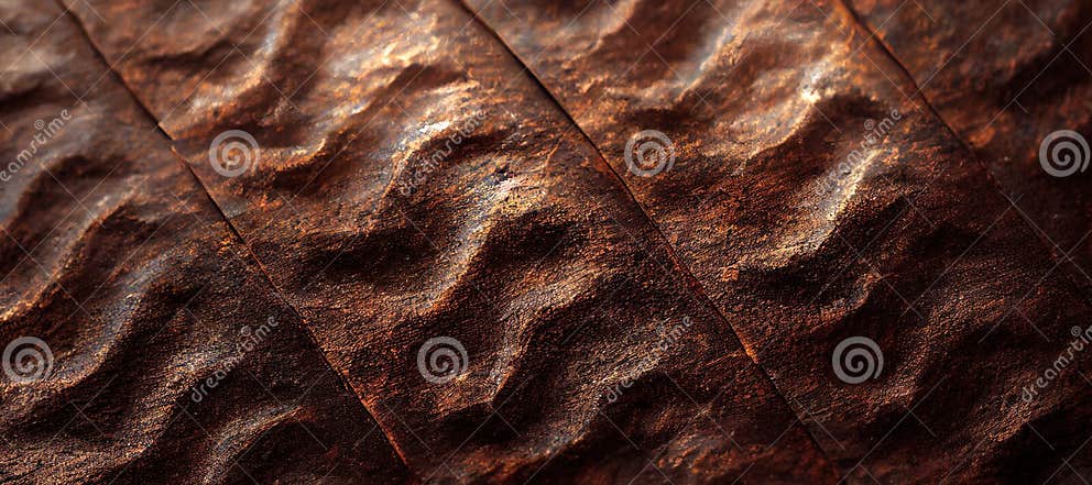 Old Rusty Cracked Iron Wall Texture Background Stock Illustration ...