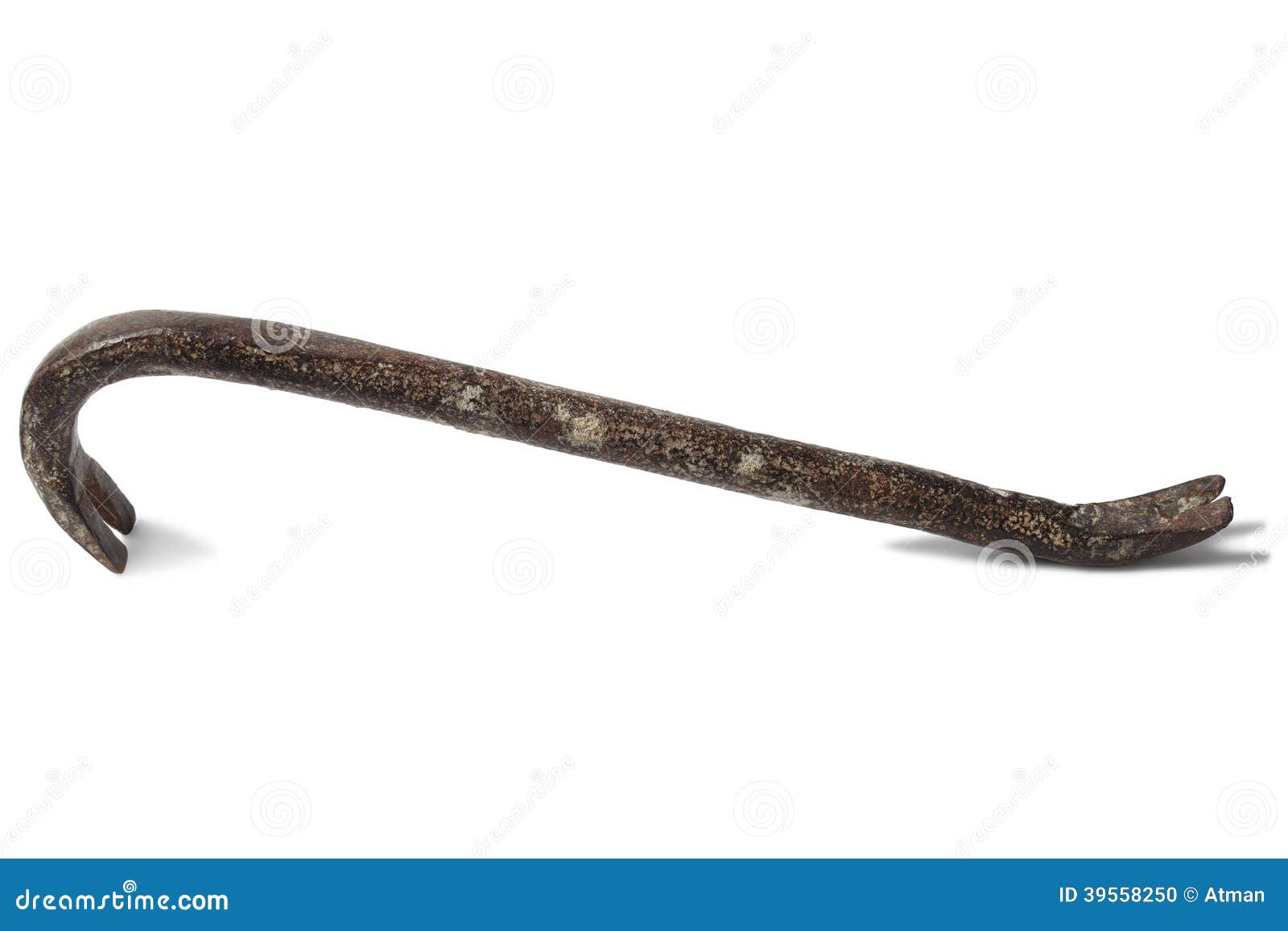Old rusty crowbar stock photo. Image of rusty, robbery - 39558250