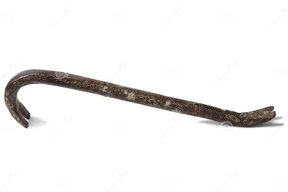 Old rusty crowbar stock photo. Image of rusty, robbery - 39558250