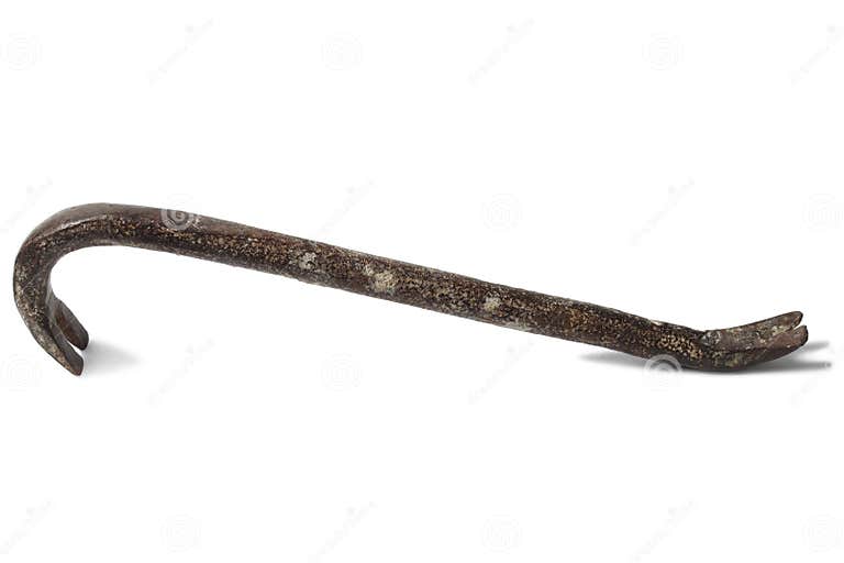Old rusty crowbar stock photo. Image of rusty, robbery - 39558250
