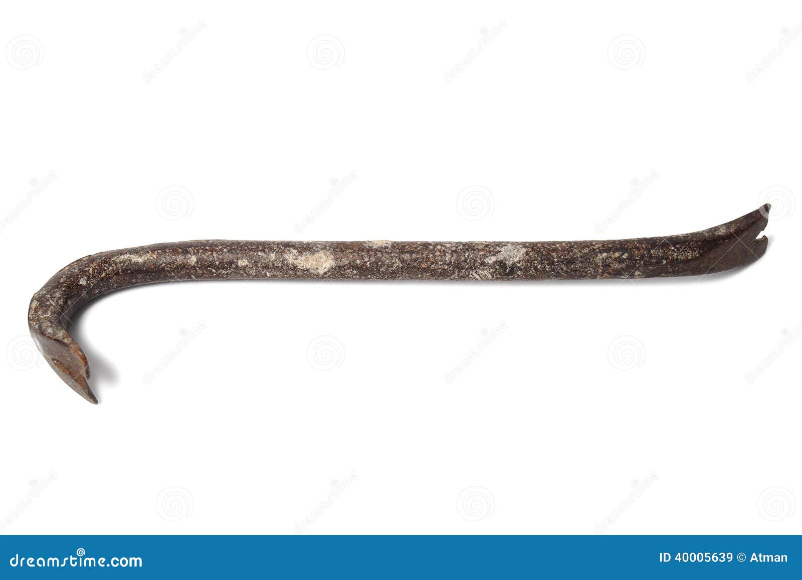 Old rusty crowbar stock image. Image of crowbar, tools - 40005639
