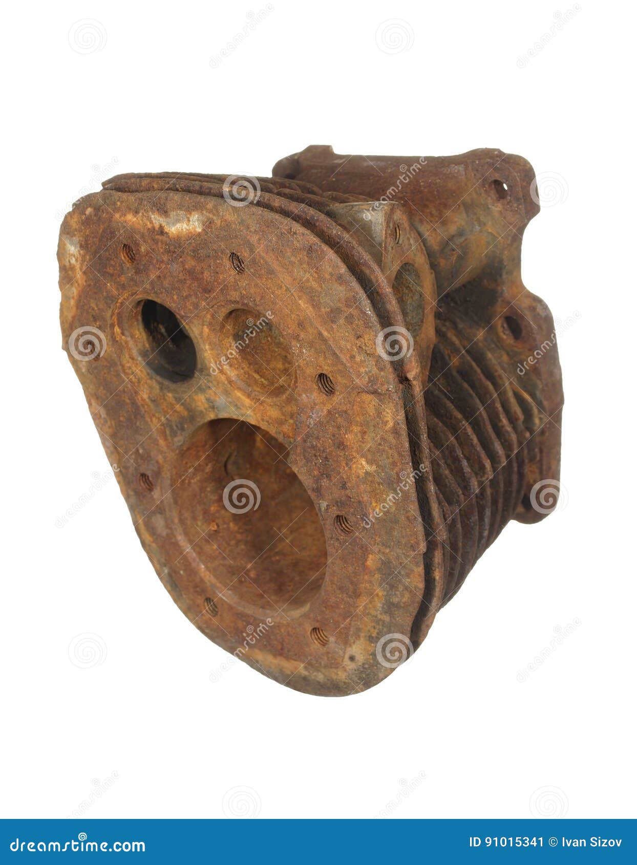 Old Rusty Six Cylinder Diesel Engine Royalty-Free Stock Photography ...