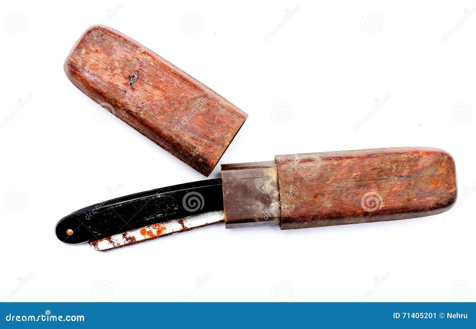 Old rusty damaged razor stock image. Image of razor, blade - 71405201
