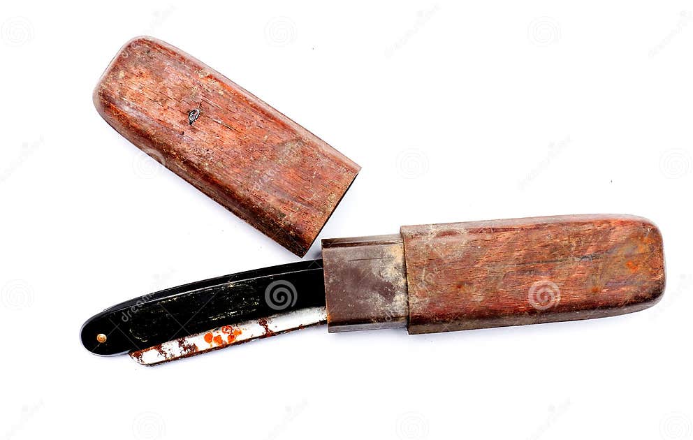 Old rusty damaged razor stock image. Image of razor, blade - 71405201