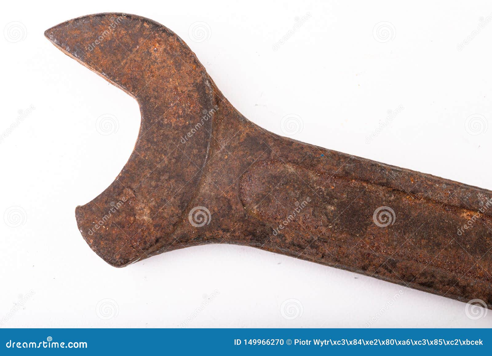 Old Rusty Damaged Workshop Key. Accessories for a Mechanic from an Old ...