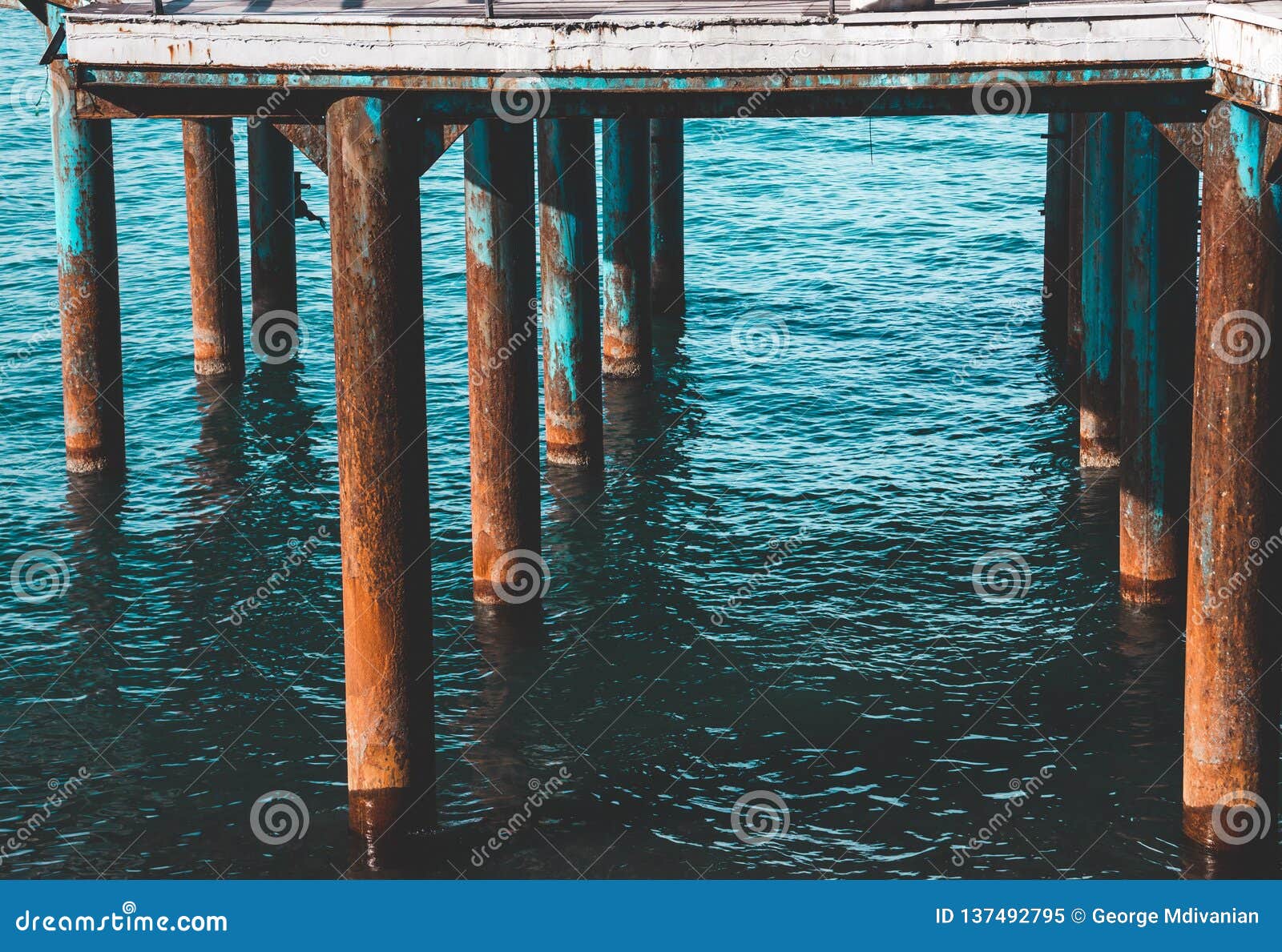 Old and rusty deck stock image. Image of closeup, rust - 137492795