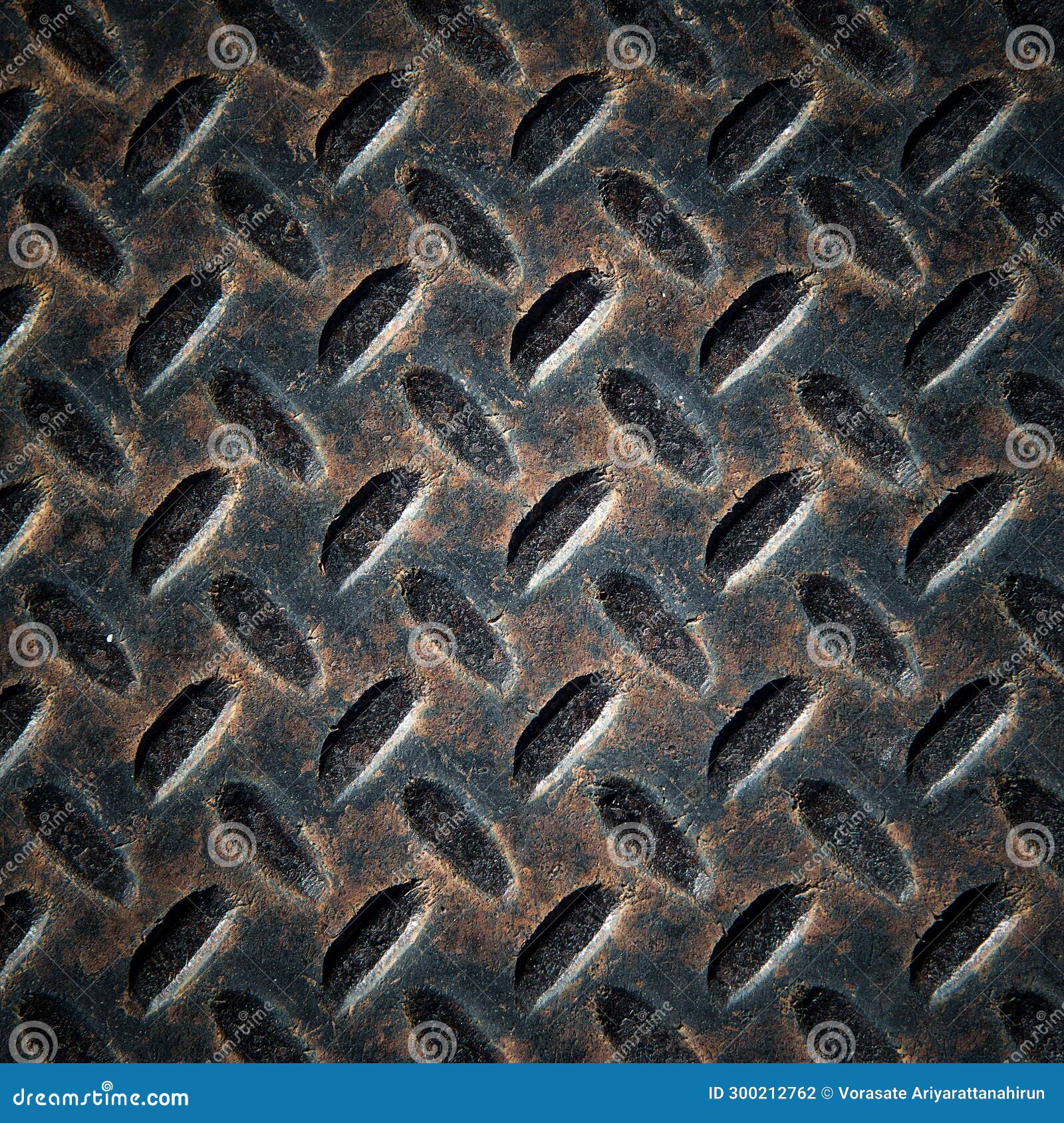 Aged Diamond Metal Texture Pattern Used As Abstract Background Stock ...