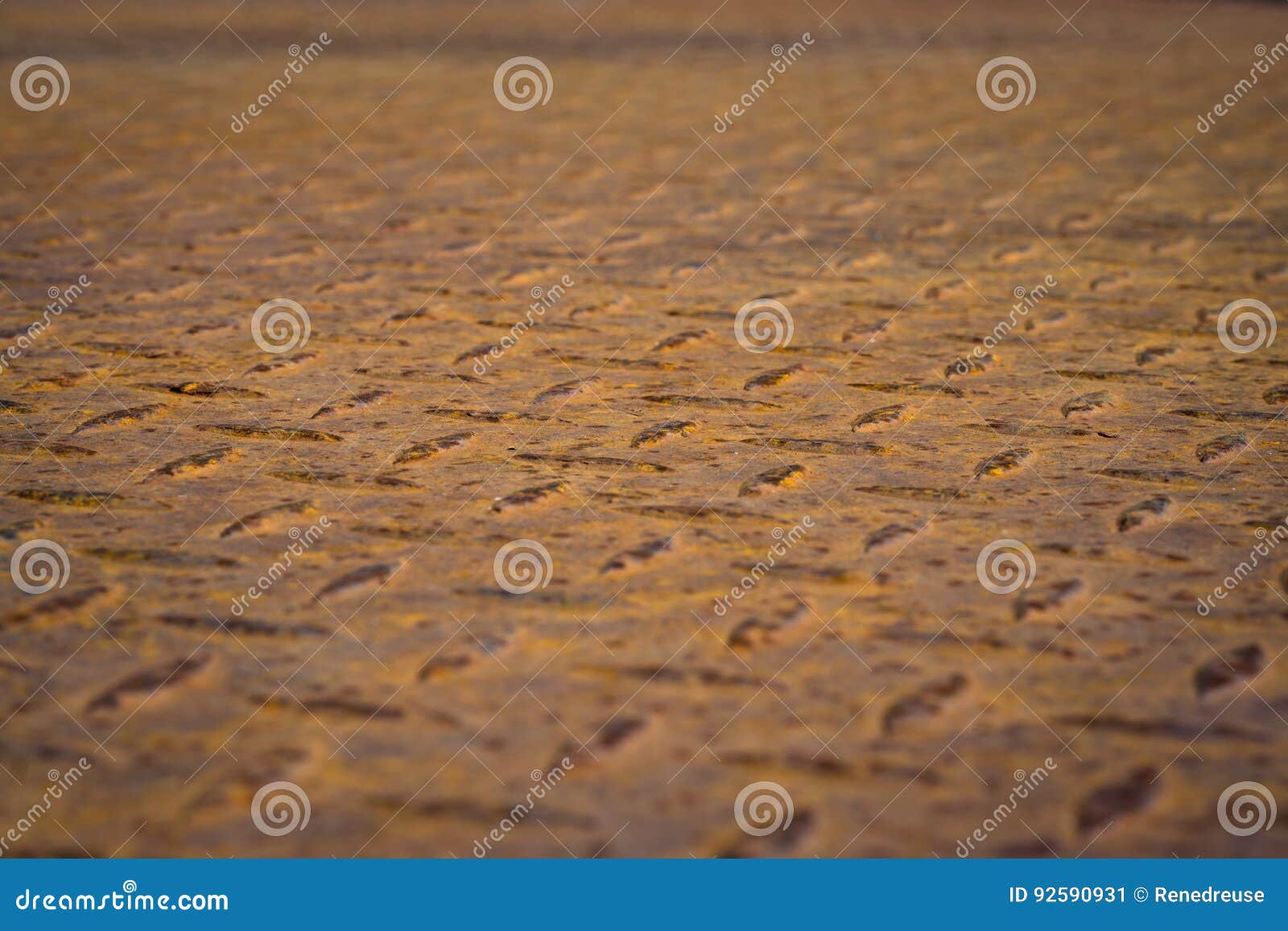 Old Rusty Diamond Plate Steel Floor Background Stock Image - Image of ...