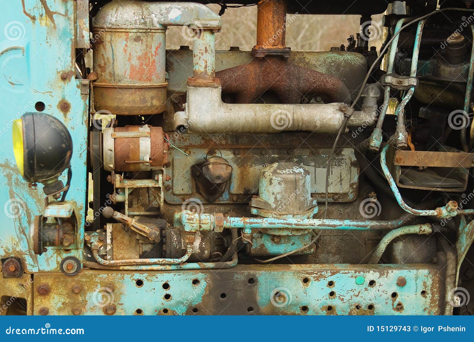 Old rusty diesel stock image. Image of power, engine - 15129743