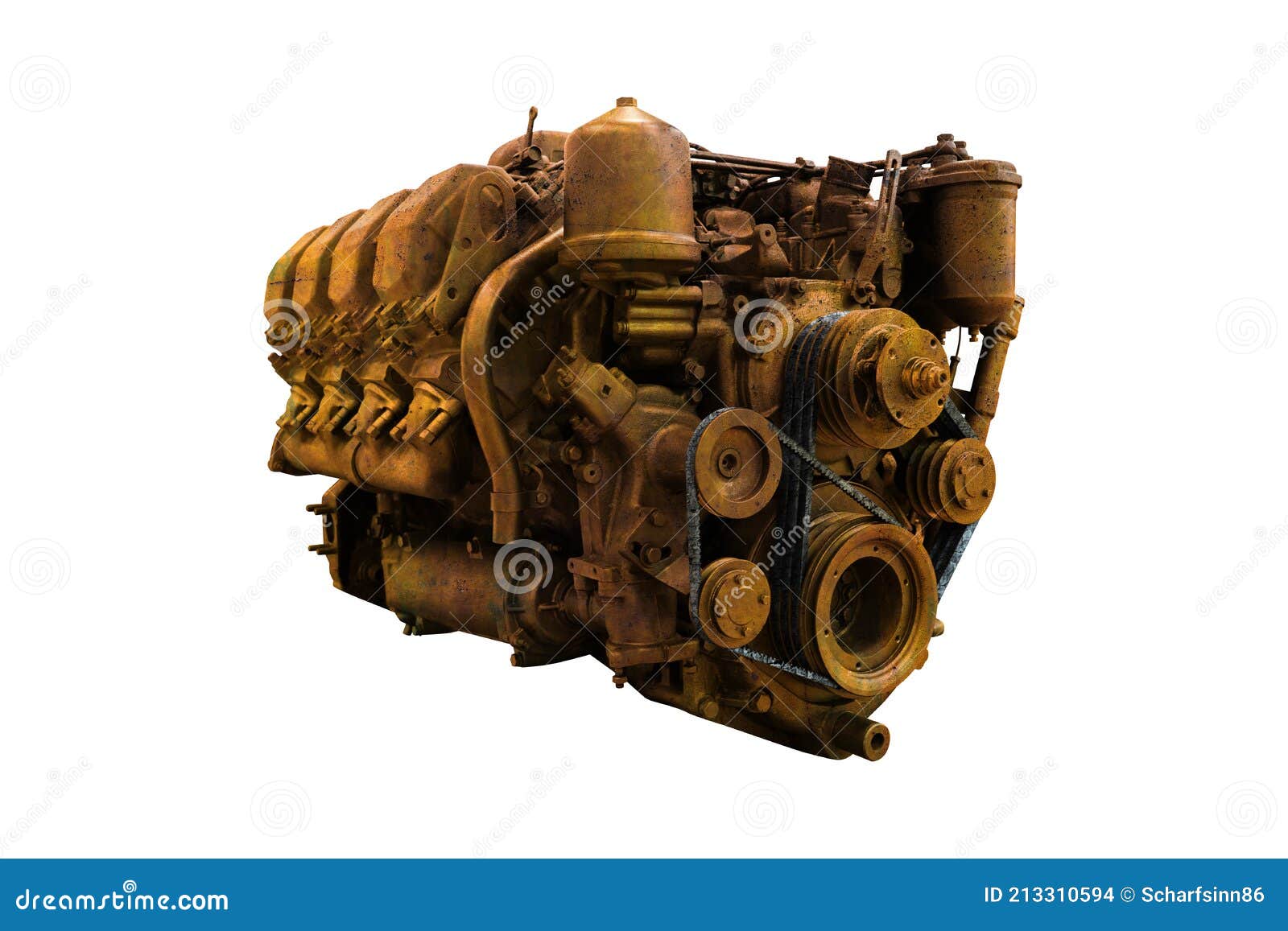 Old Rusty Diesel Generator Of Air Filtration And Ventilation System In ...