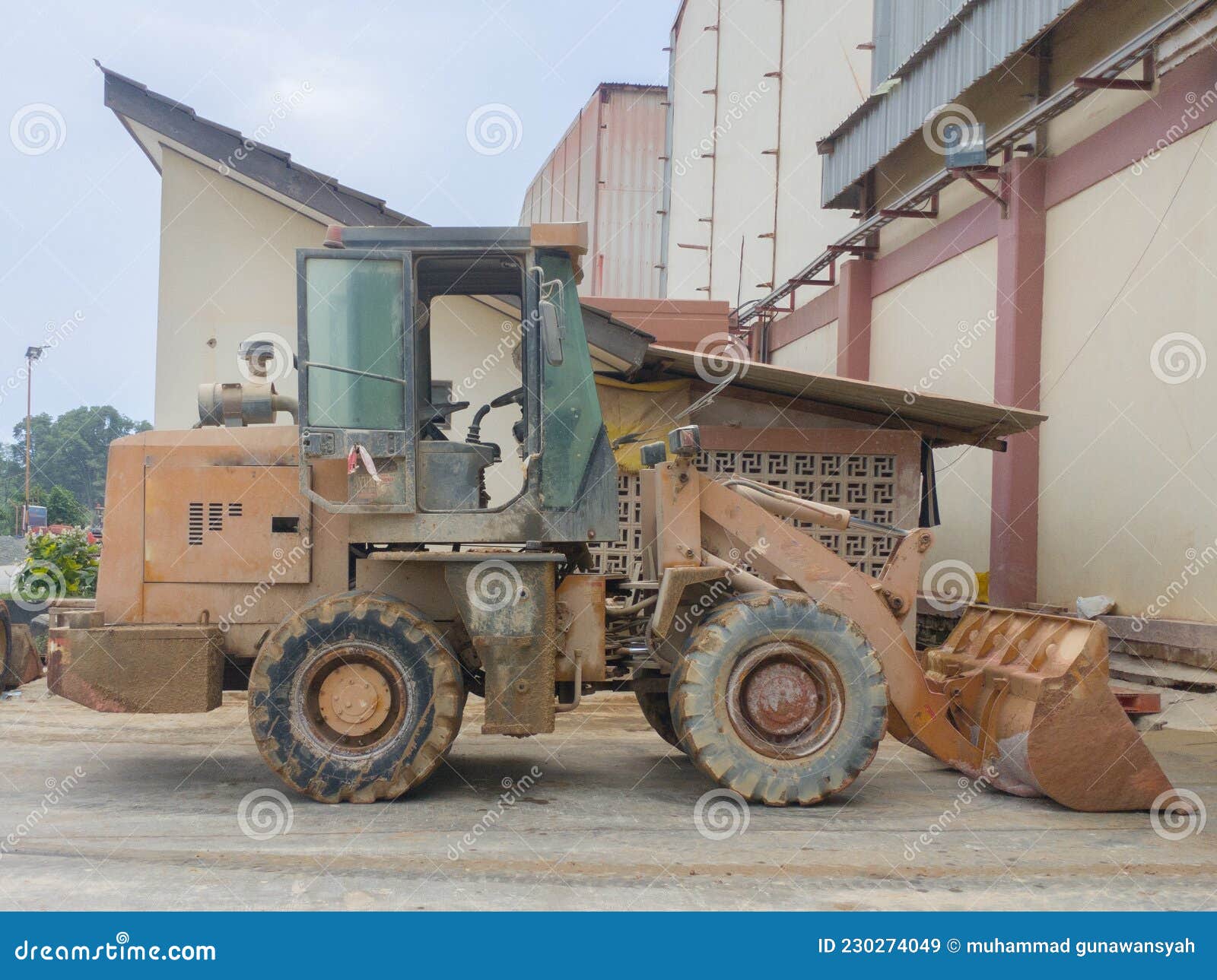 Old, Rusty, Dirty and Damaged Loader Can No Longer Be Used for Loading ...