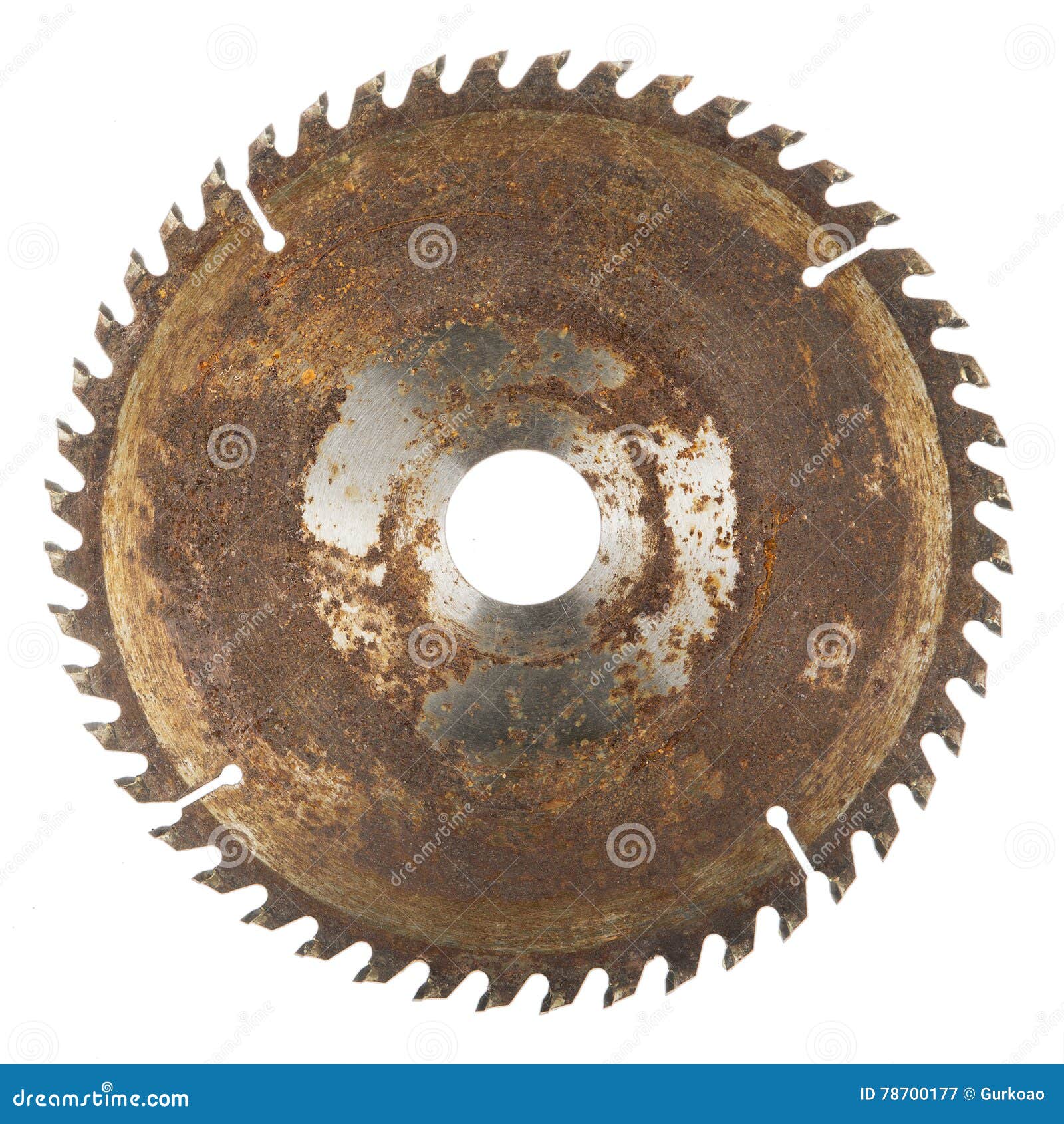Old, Rusty Disk Circular Saw Stock Image - Image of sharp, isolated ...