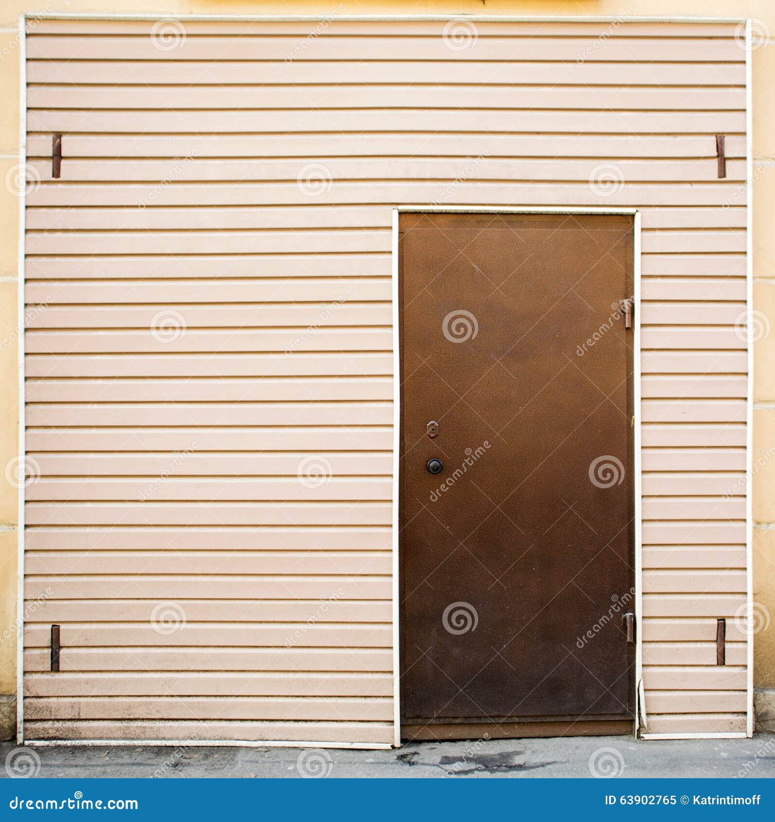 Old Rusty Door As Background Texture, Front View Stock Image - Image of ...