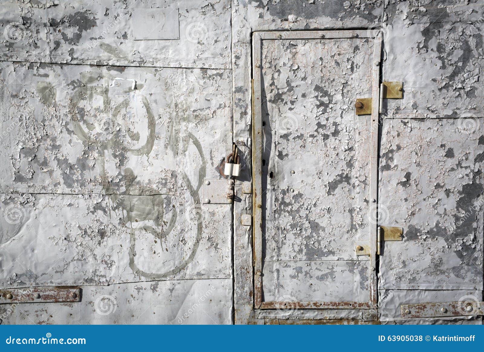 Old Rusty Door As Background Texture, Front View, Vertical Stock Photo ...