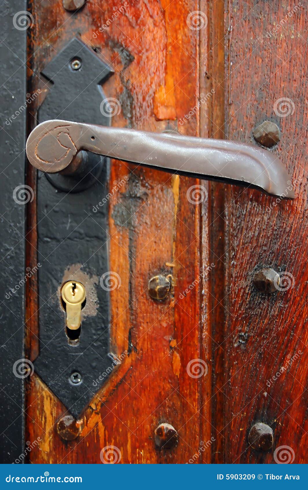 Old rusty door handle stock image. Image of retro, security - 5903209