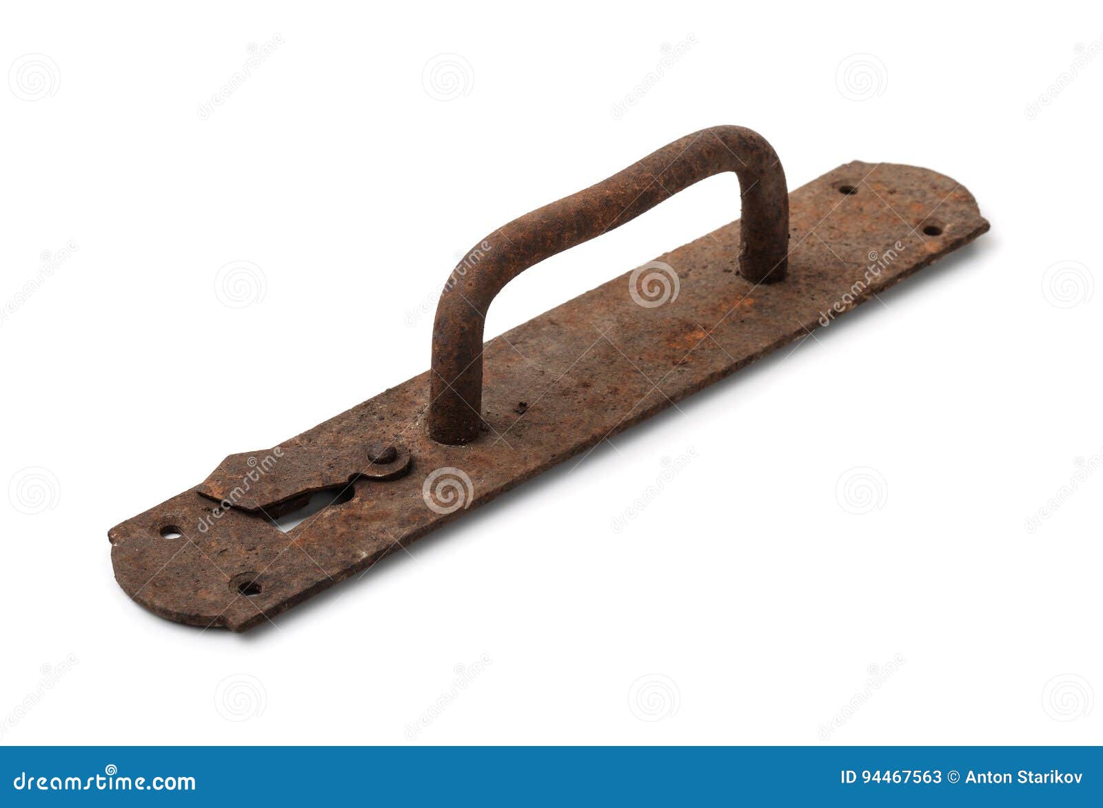 Old rusty door handle stock image. Image of door, entrance - 94467563