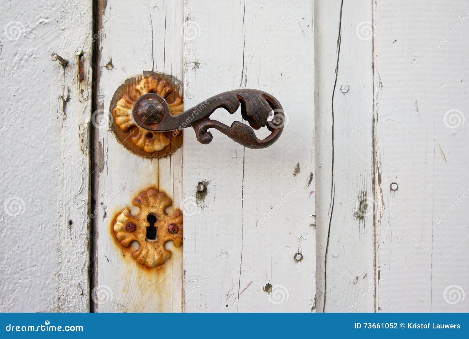 Old rusty door-handle stock photo. Image of rust, grunge - 73661052