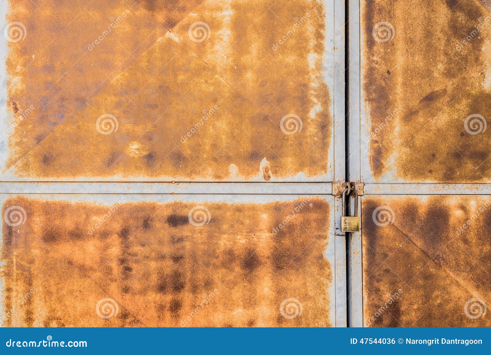Old rusty door stock photo. Image of locked, abandoned - 47544036