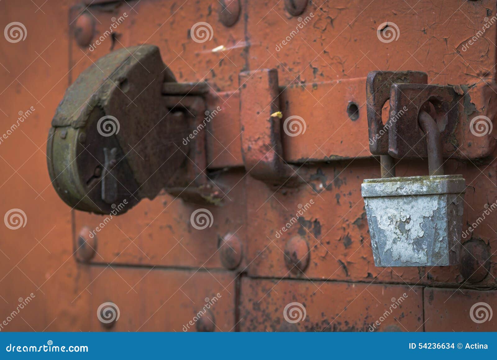 Old Rusty Door Locks Closeup Stock Photo - Image of closed, safe: 54236634