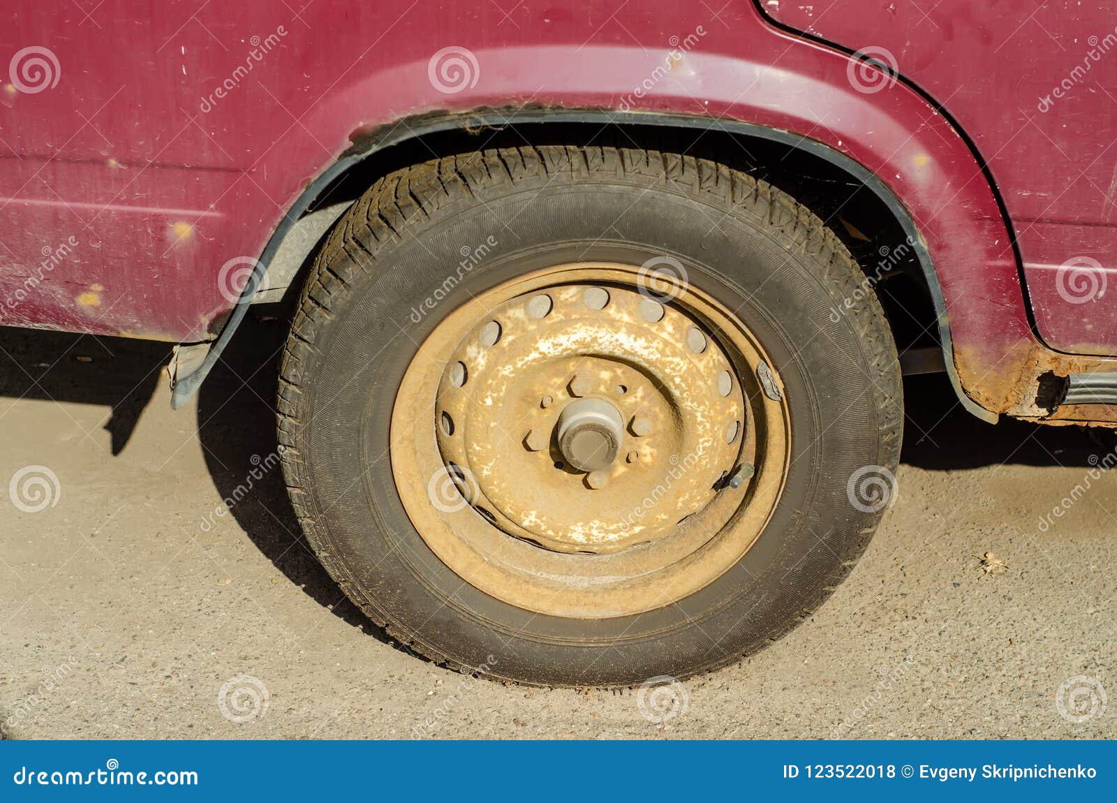Old rusty drive on the car stock photo. Image of classic - 123522018