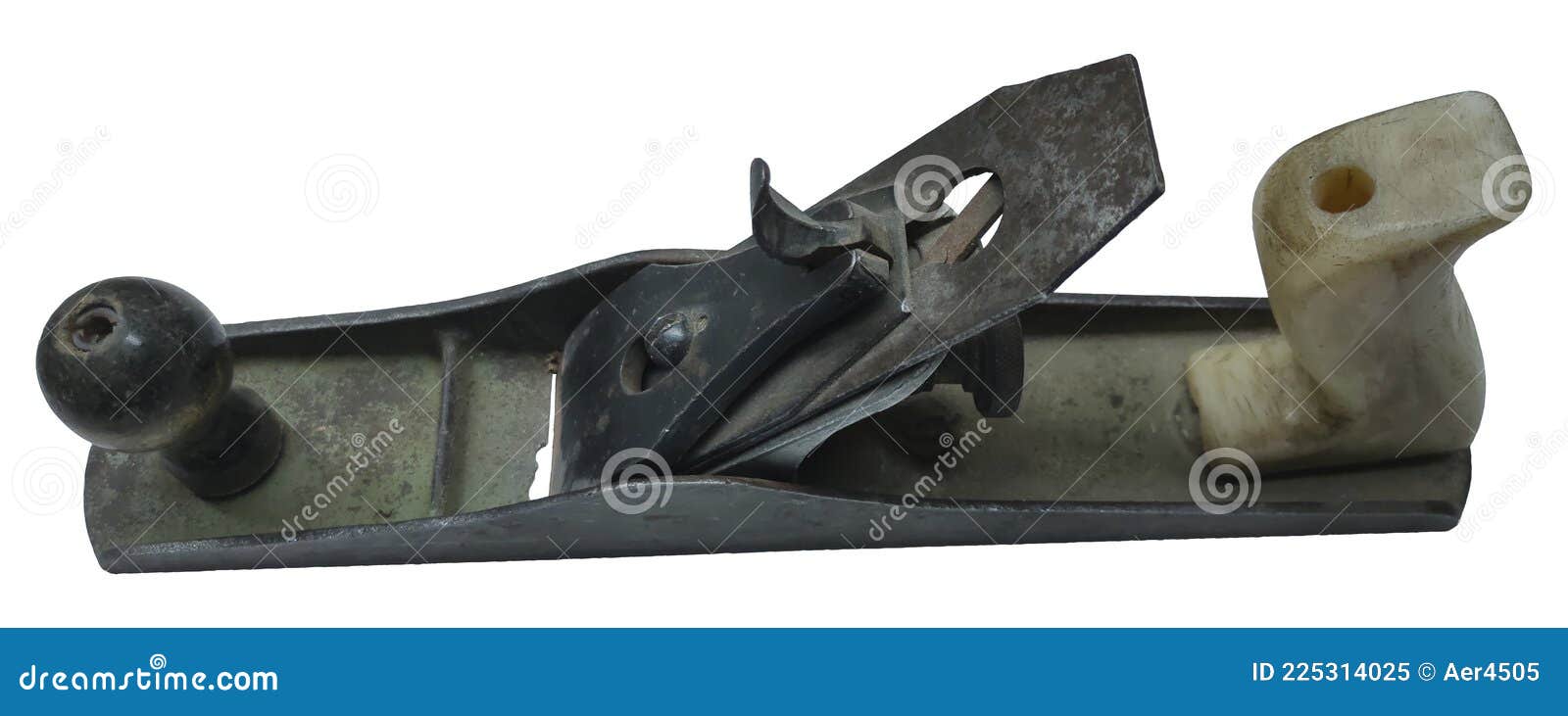 Old Rusty And Dustyold Rusty And Dusty Hand Plane On A White Insulated ...