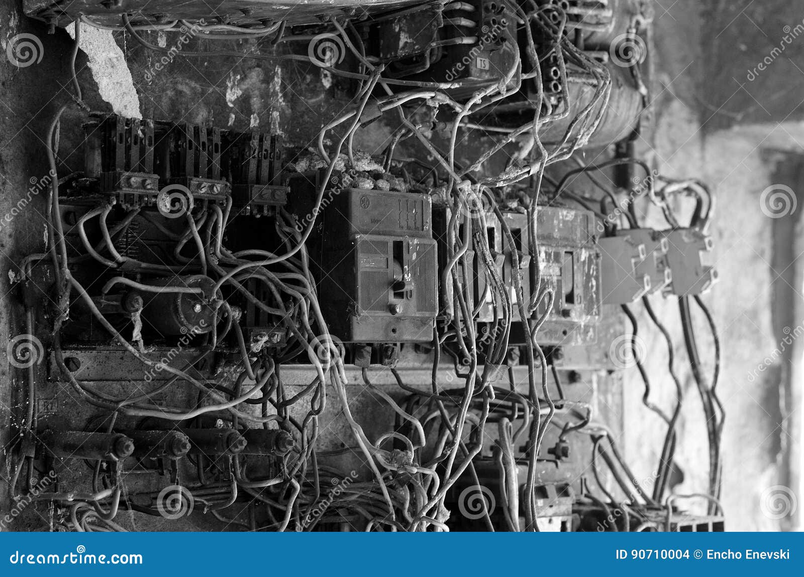 Old rusty eletrical box stock photo. Image of power, electrical - 90710004