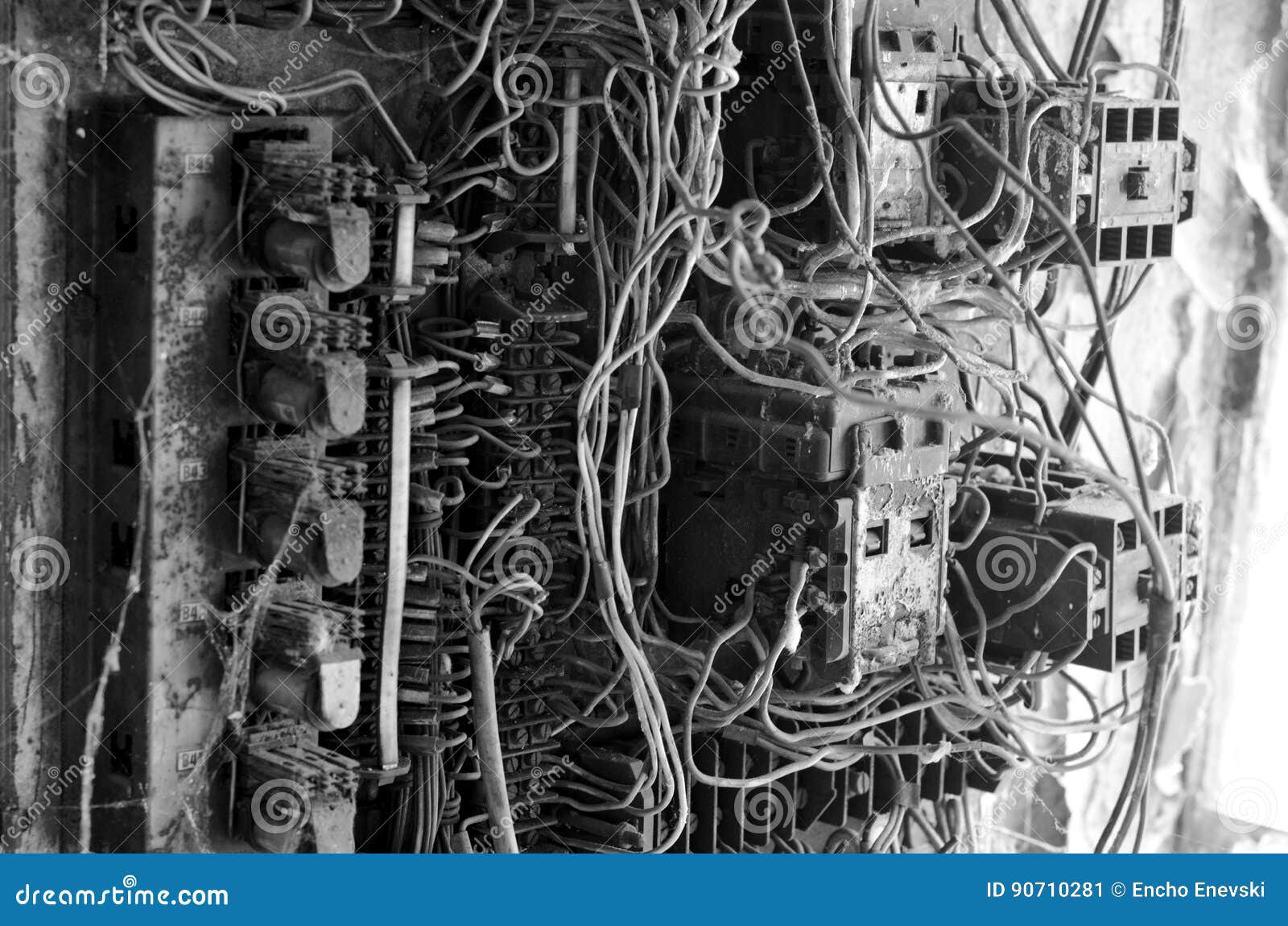 Old rusty eletrical box stock image. Image of risk, grunge - 90710281