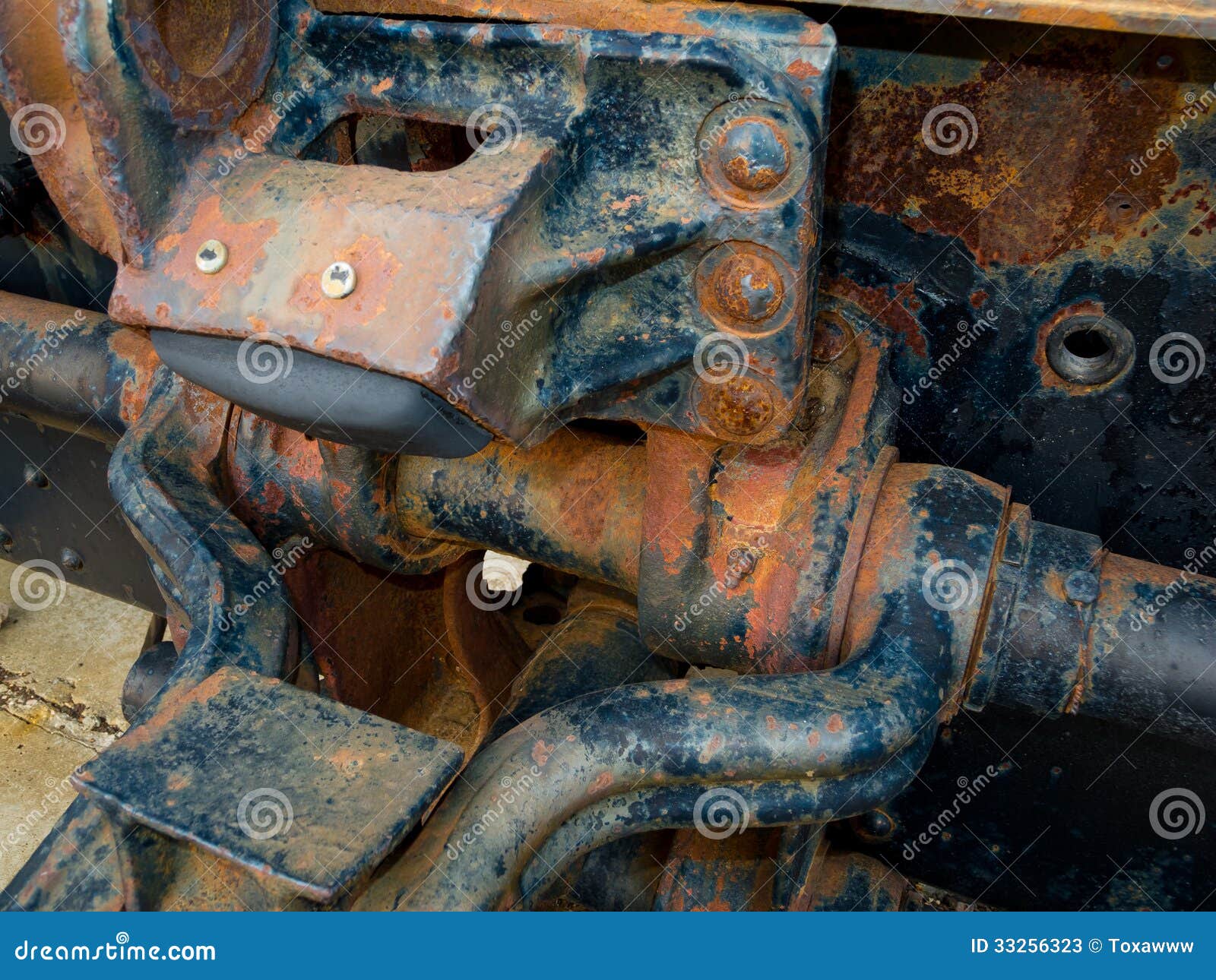 Old rusty engine stock image. Image of grunge, iron, machinery - 33256323