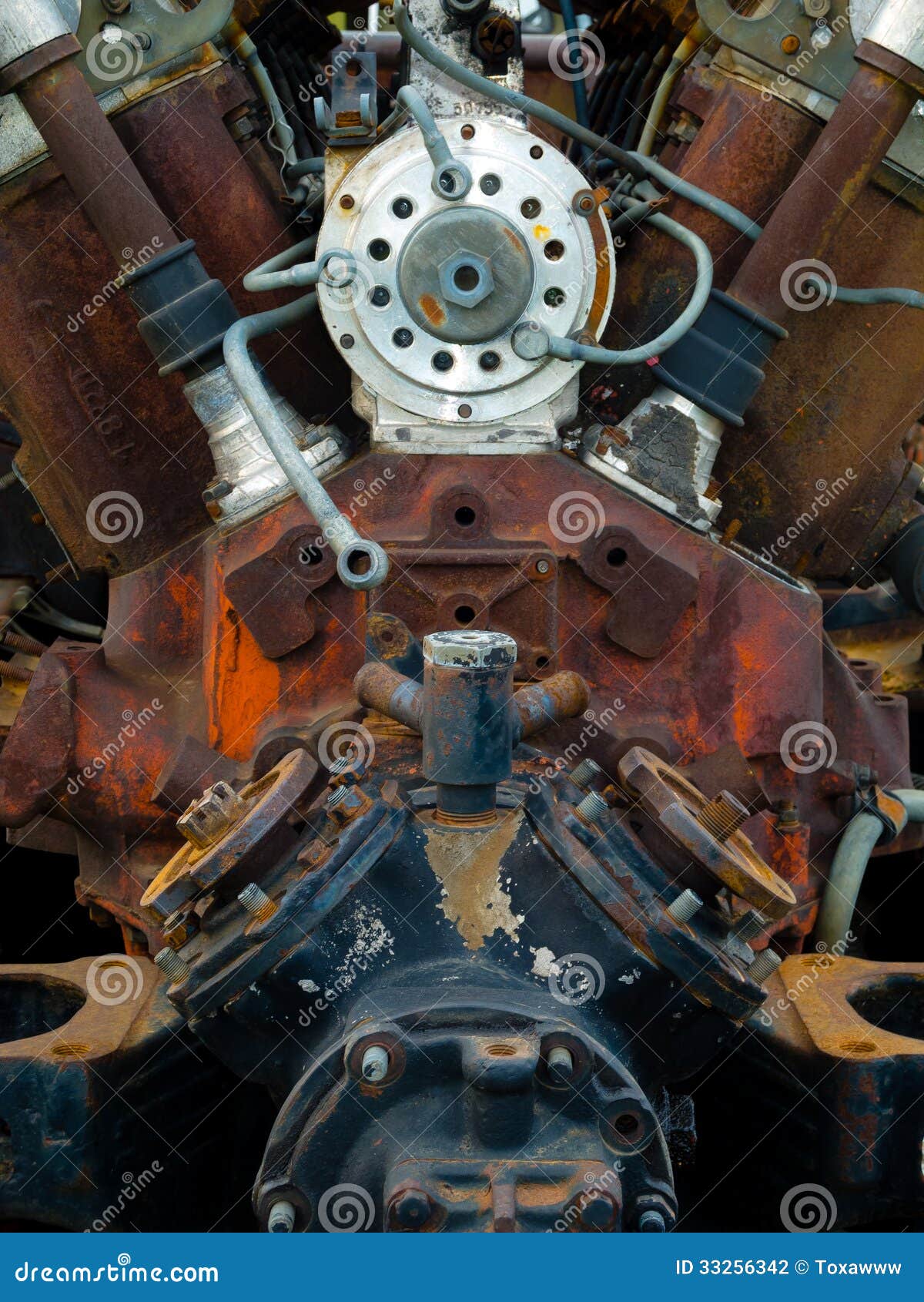 Old rusty engine stock photo. Image of metal, heavy, iron - 33256342