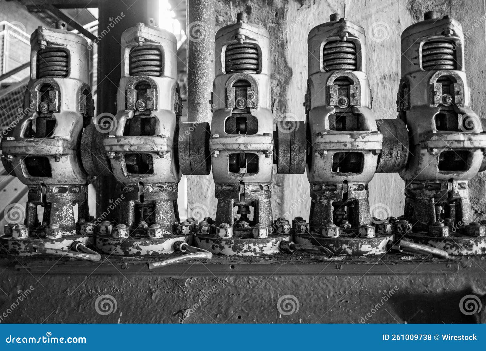 Old Rusty Engine in Historical Industrial Museum Stock Photo - Image of ...