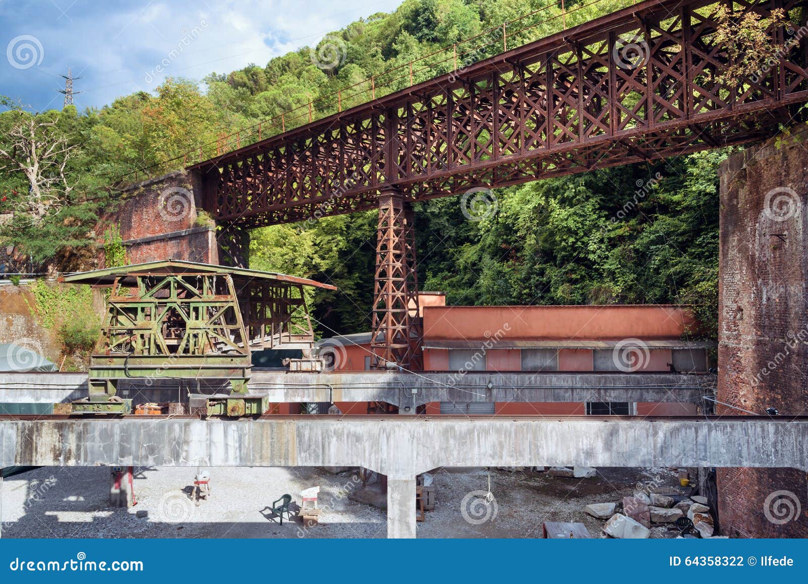 Old rusty factory stock photo. Image of grunge, buildings - 64358322