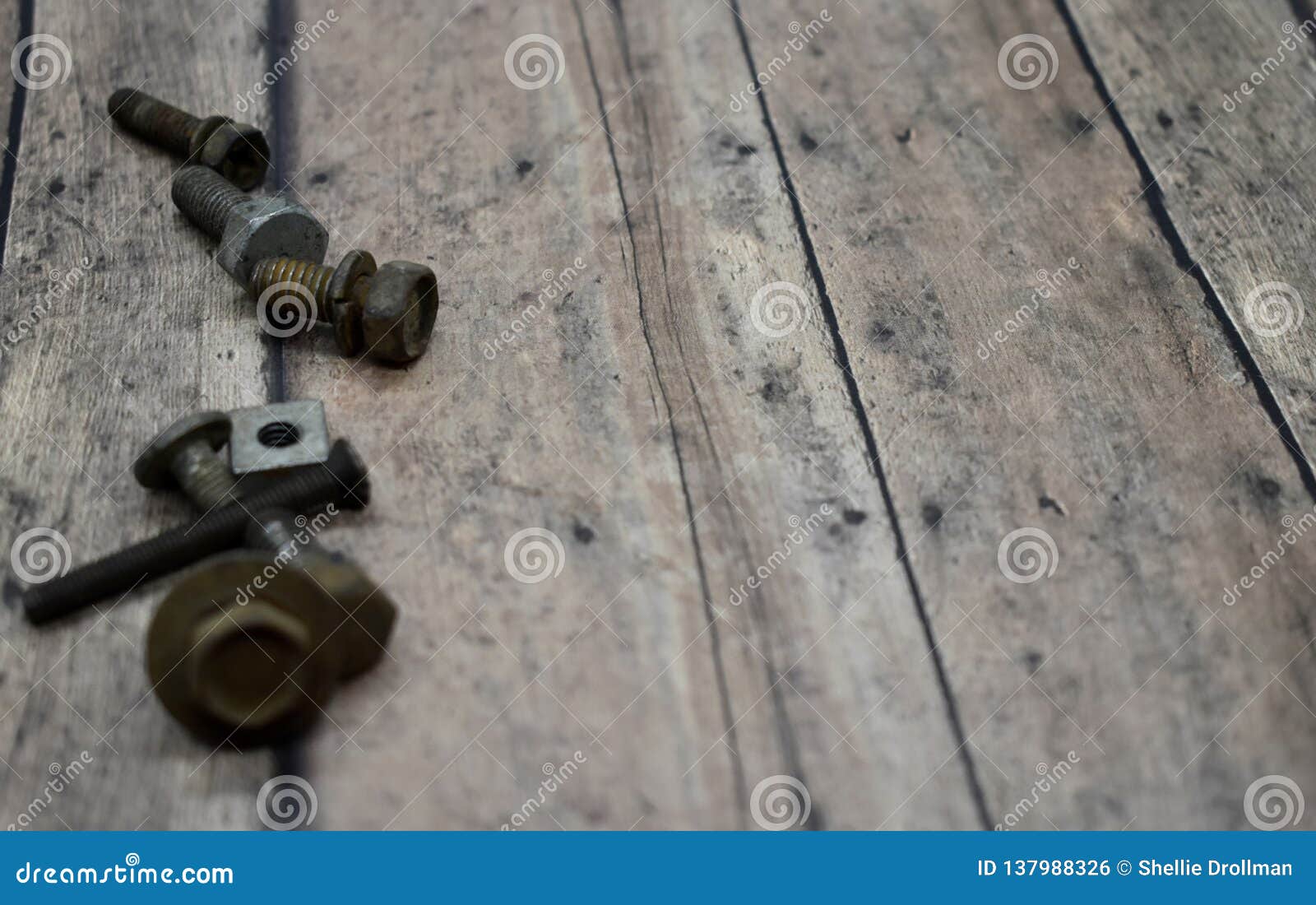 Old rusty fasteners stock photo. Image of fasteners - 137988326