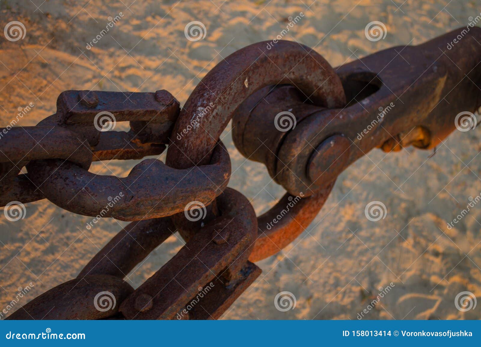 Old Rusty Fastening of the Cable from the Excavator Close-up Stock ...