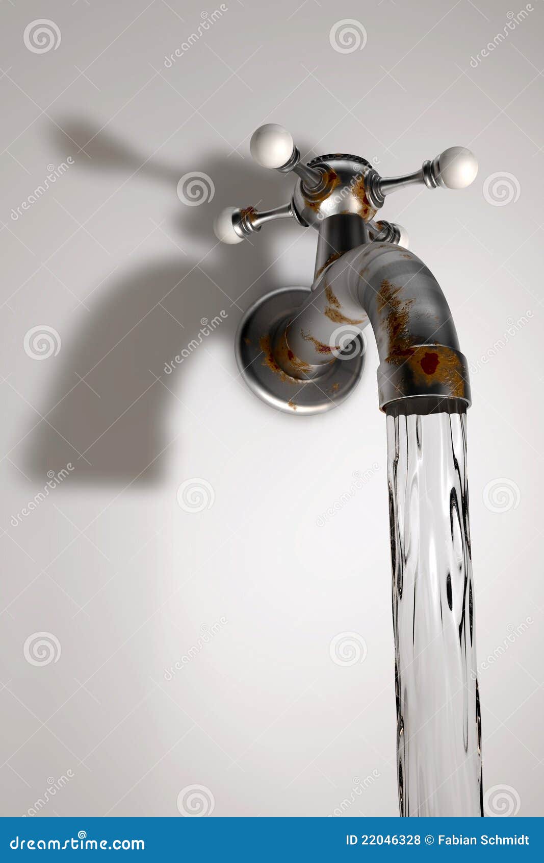 Old Rusty Faucet Stock Illustration Illustration Of Handle 22046328
