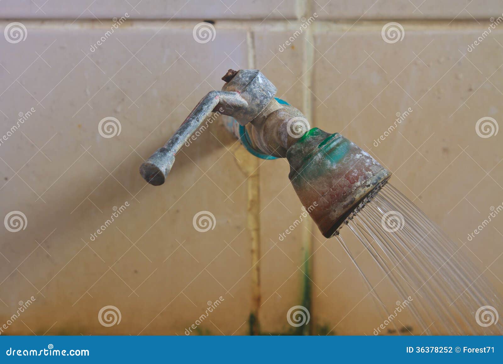 Old rusty faucet stock photo. Image of tile, health, background - 36378252