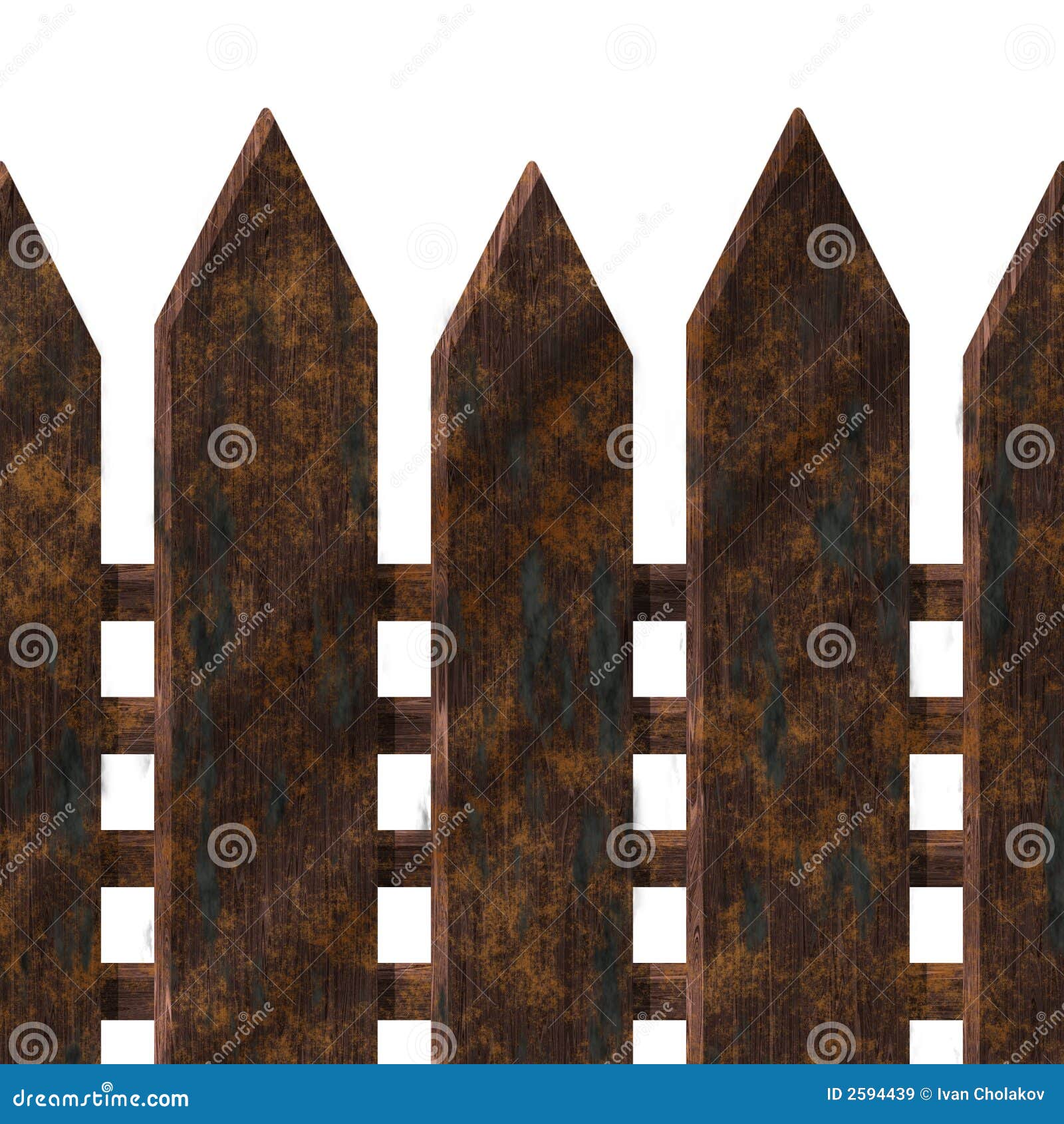 Old rusty fence stock illustration. Illustration of dirt - 2594439