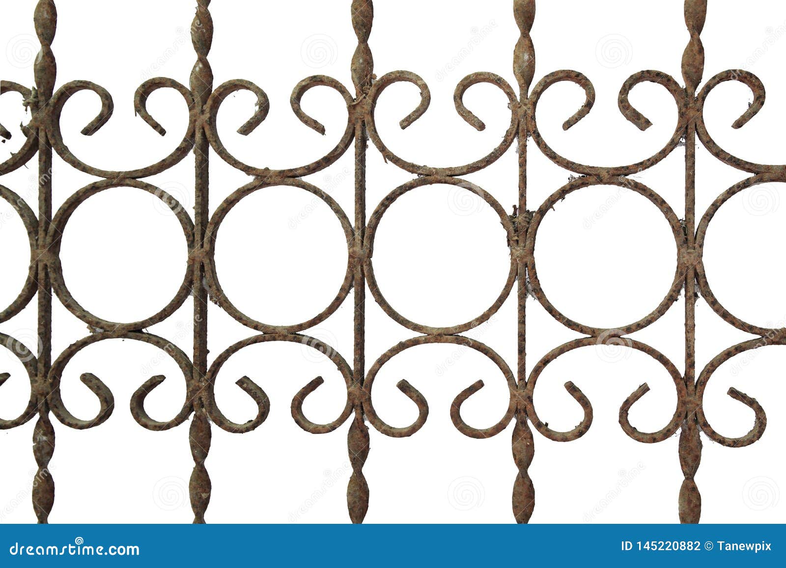 Old Rusty Fence Made of Metal Grating Stock Photo - Image of pattern ...
