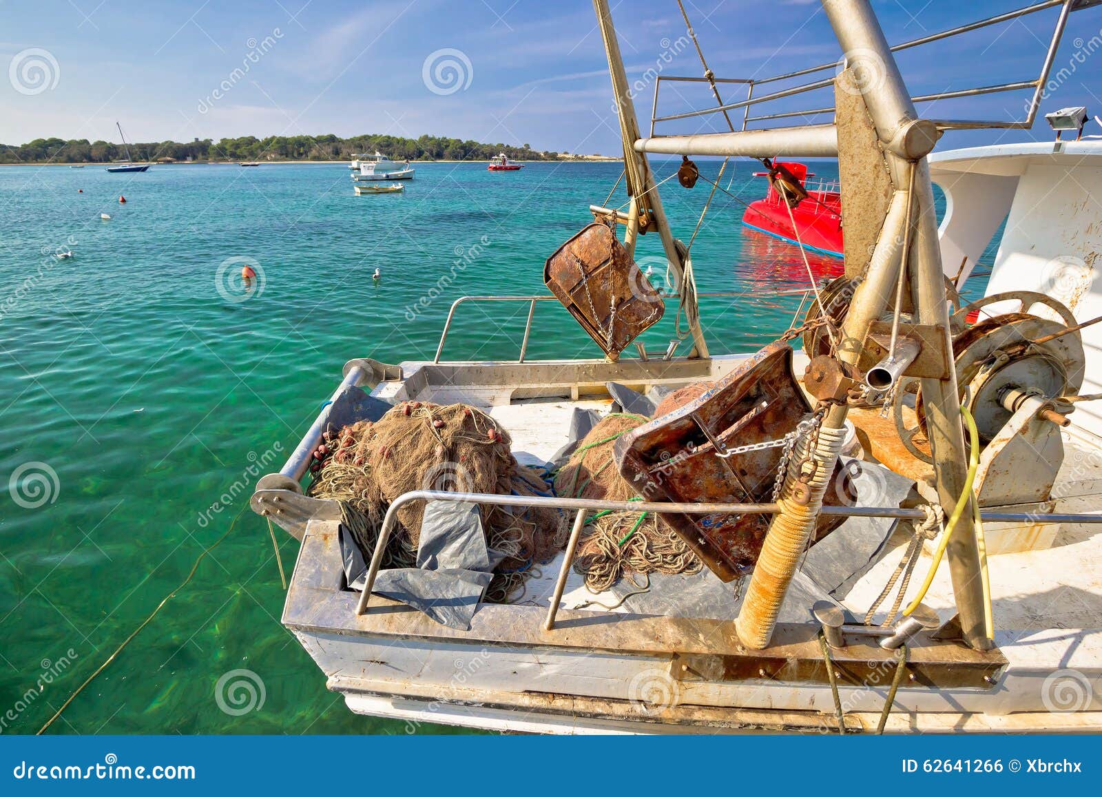 Old Rusty Fishing Trawler View Stock Photo - Image of industrial ...